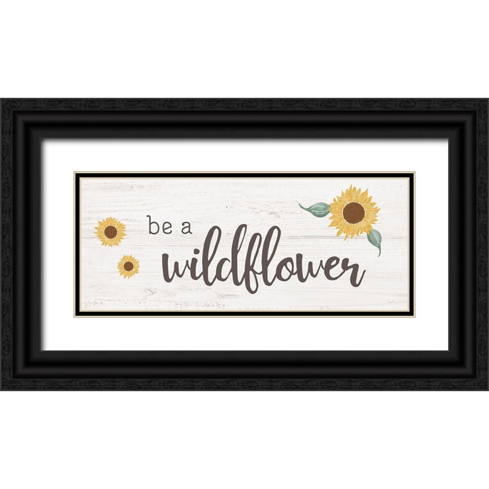 Carpentieri, Natalie 14x8 Black Ornate Wood Framed with Double Matting ...