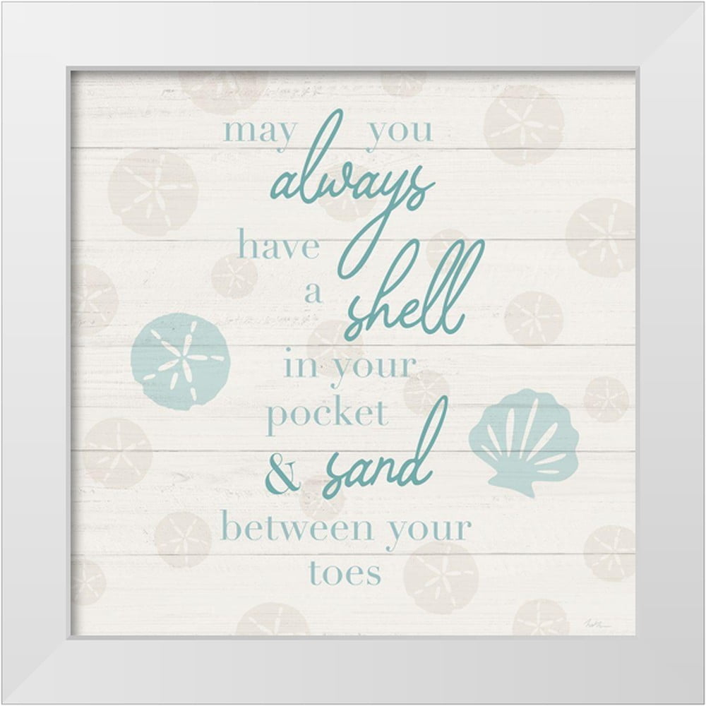 Carpentieri, Natalie 20x20 White Modern Wood Framed Museum Art Print Titled - Shell in Your ...