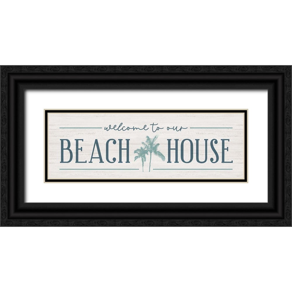 Carpentieri, Natalie 24x11 Black Ornate Wood Framed with Double Matting ...