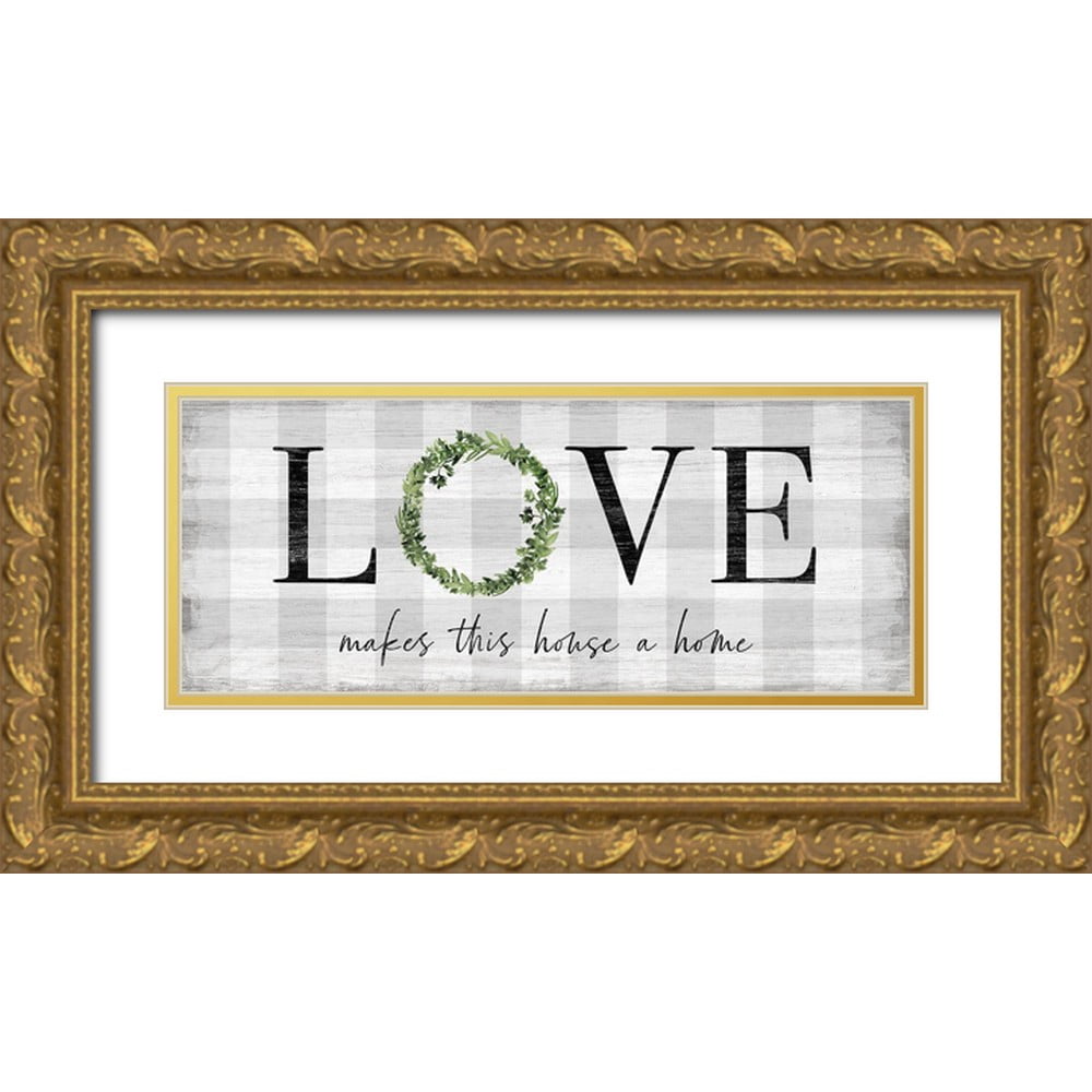 Carpentieri, Natalie 24x12 Gold Ornate Wood Framed with Double Matting ...