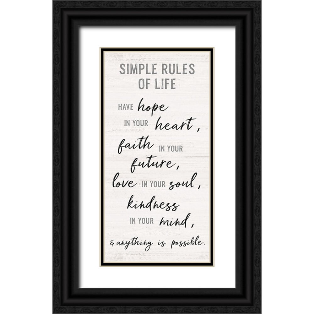 Carpentieri, Natalie 9x14 Black Ornate Wood Framed with Double Matting ...