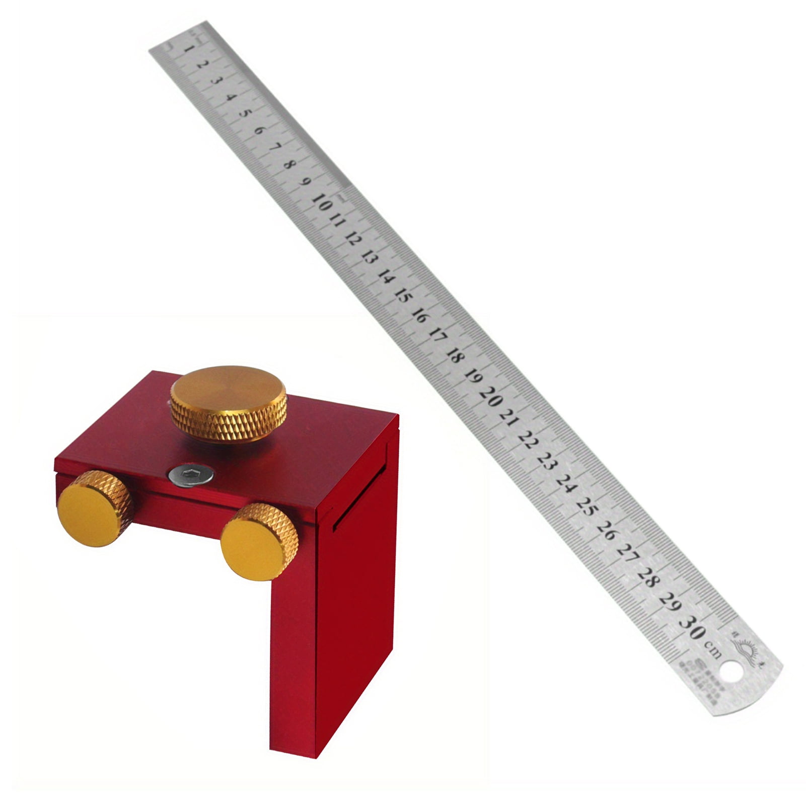 Carpentry Scriber Positioning Block with Ruler High Precise Portable ...