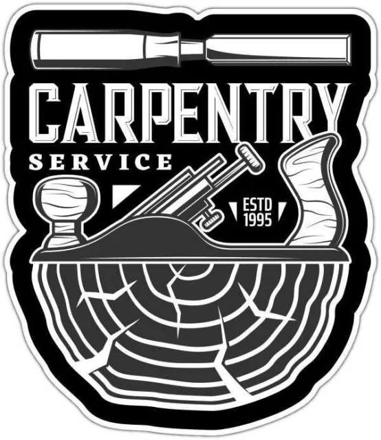 Carpentry Service Carpenter Woodworks Car Window Stickerphone Decal ...
