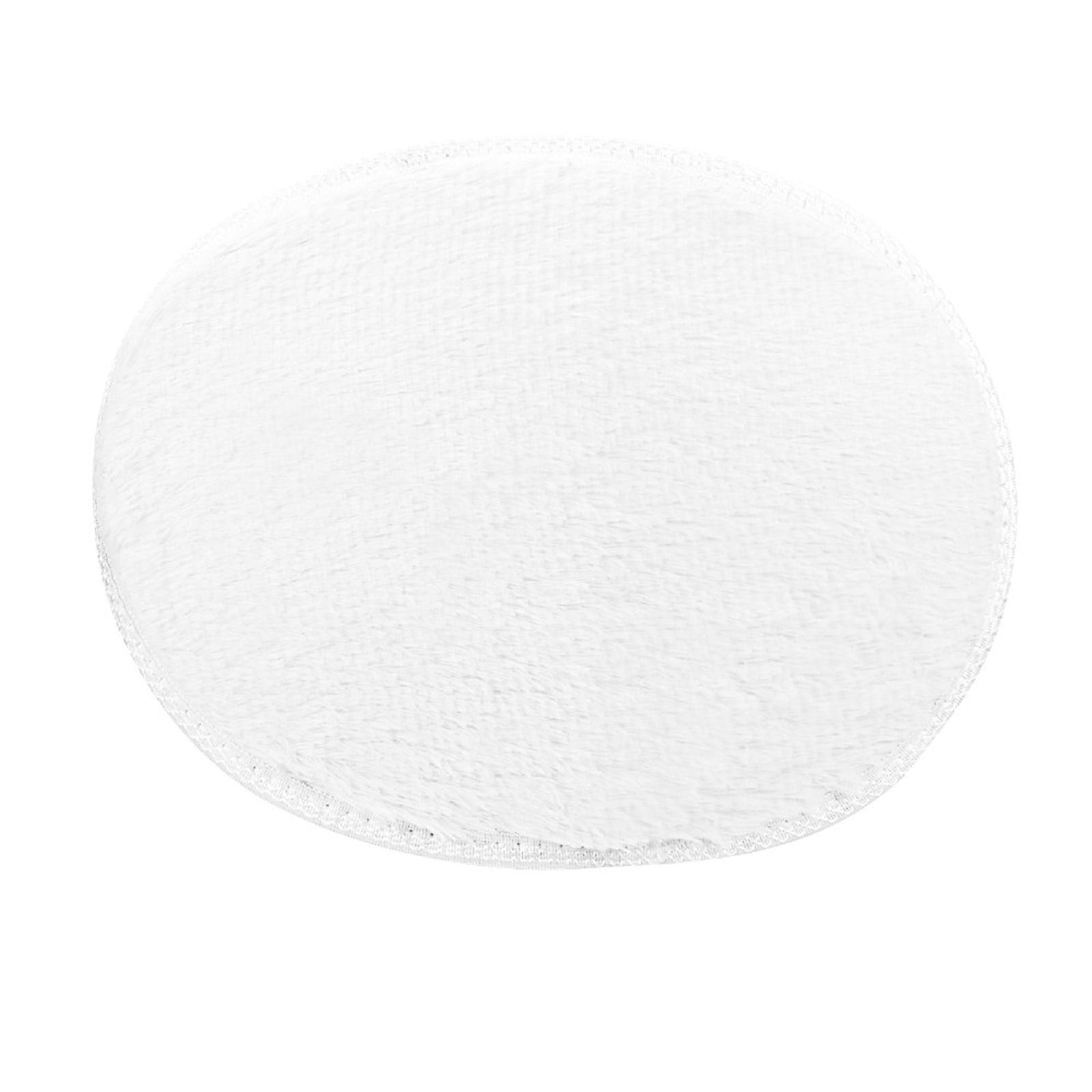 Carpet,4x6 Oval Ivory Rugs for Bedroom Living Room, Fluffy Fuzzy Furry ...
