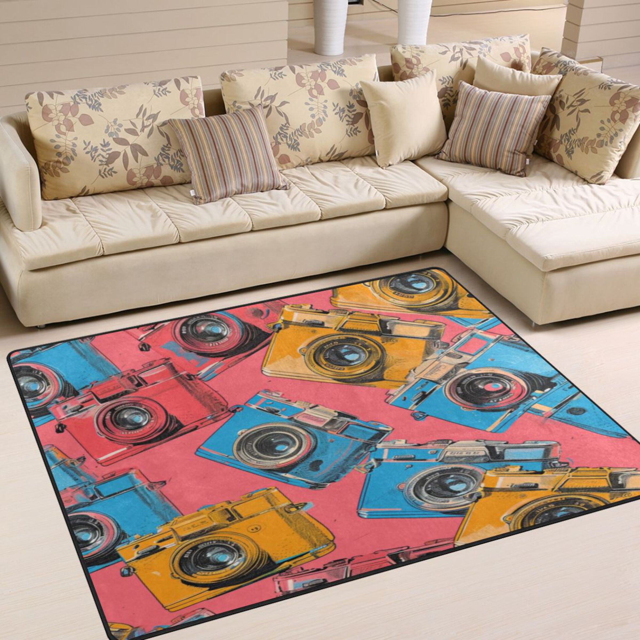 Carpet Area Rugs 80x58 Inch Living Room Carpet Living Room Floor Mat ...