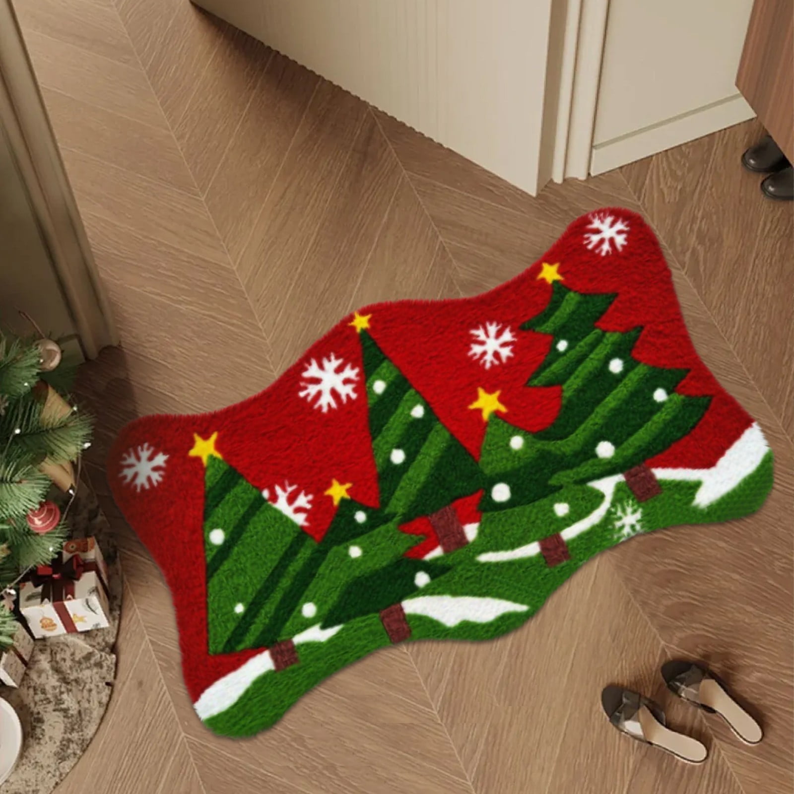 Carpet,Christmas Welcome Mat Cute Non Doormat Indoor Outdoor ...