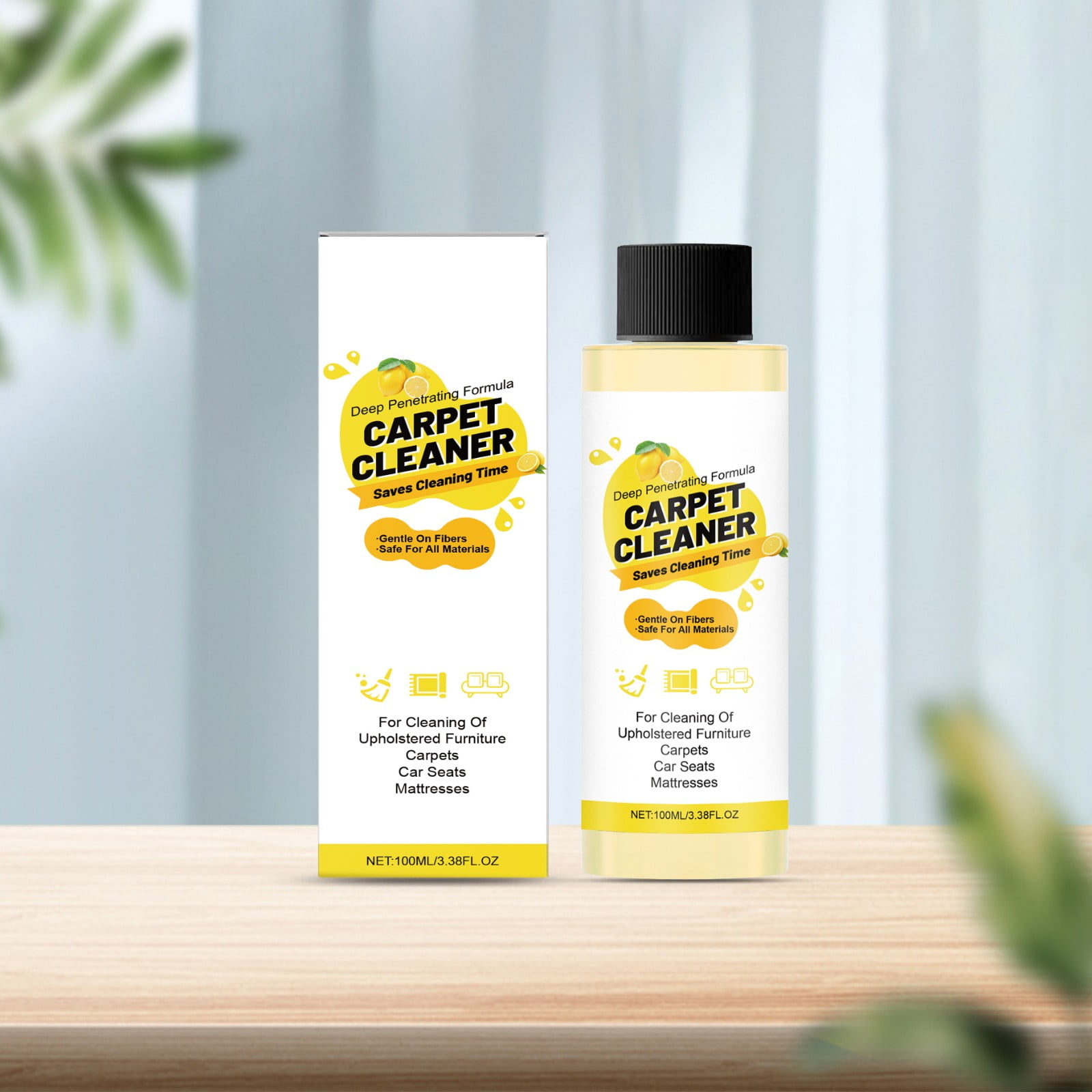 Carpet Cleaner, Strong Stain/Odor Removal Fast Cleaning Mild Formula ...