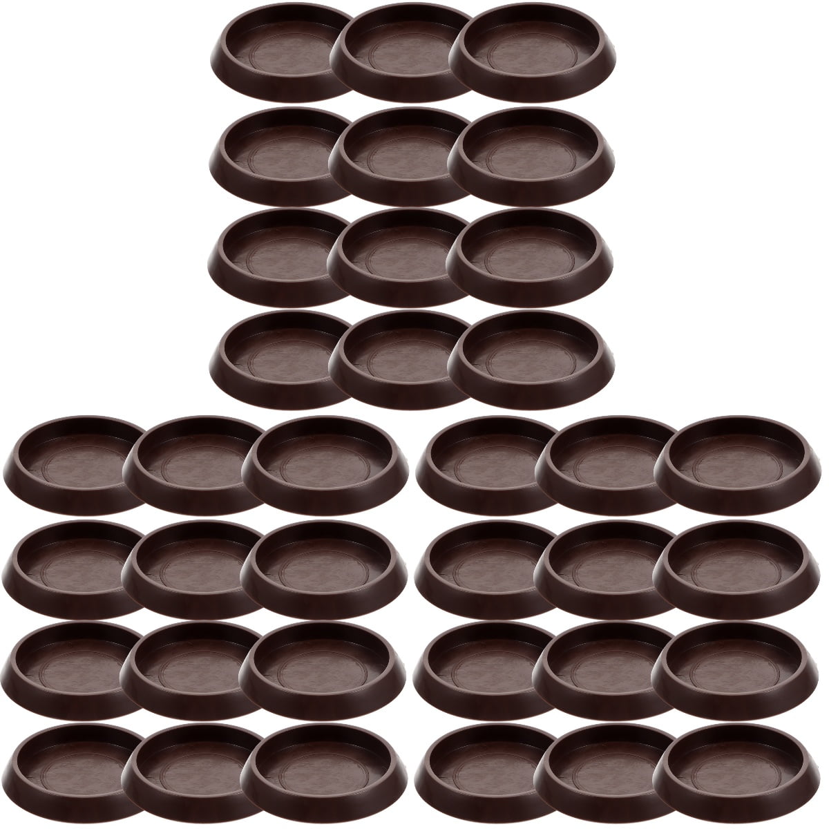 Carpet Fixed Casters 36 Pcs Furniture Coasters Sofa Rubber Cups Round ...