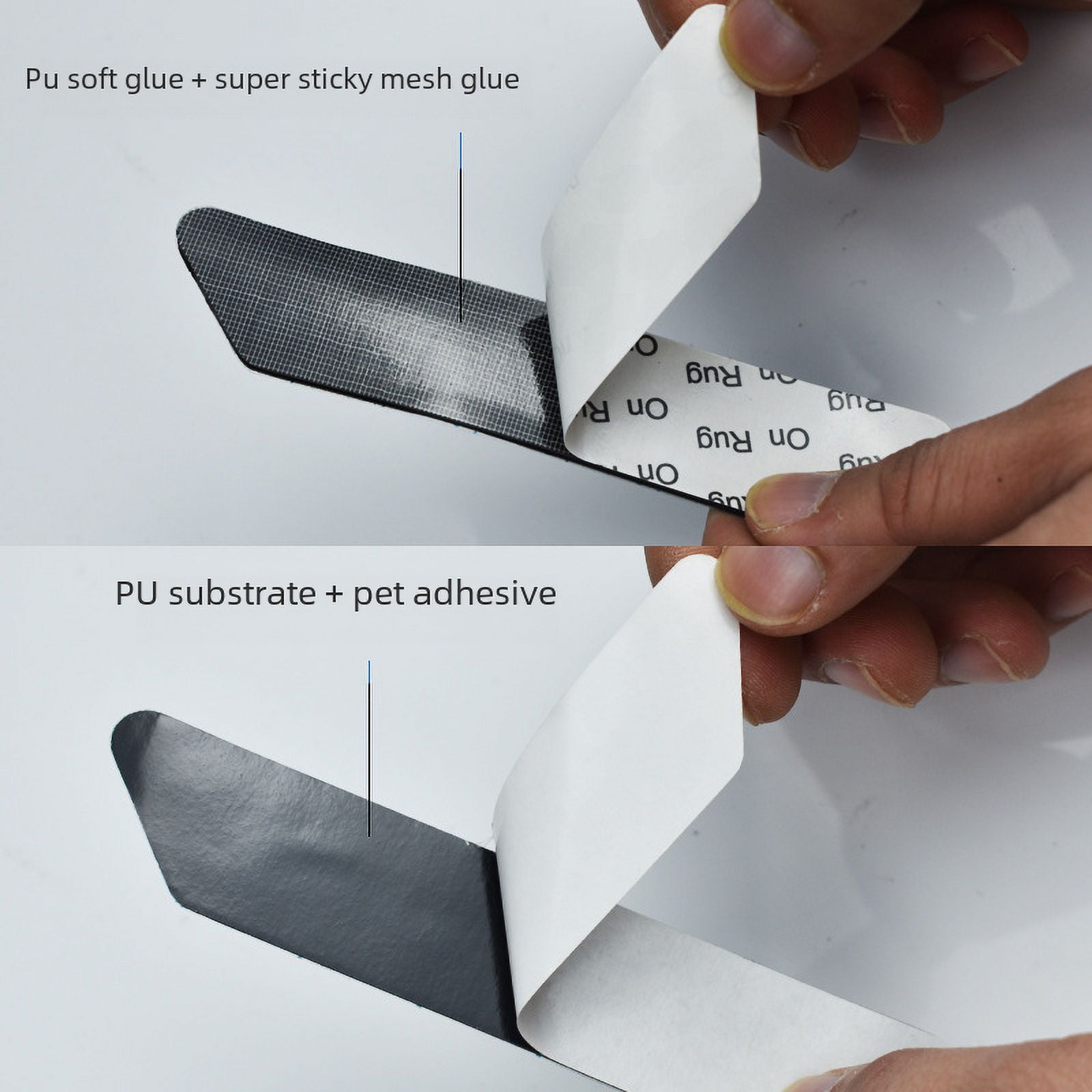 Carpet Fixing Sticker Seamless Washable Adhesive PU Floor Mat Anti-Slip ...