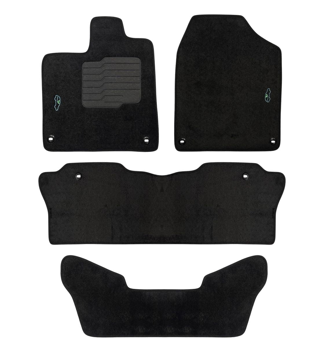 Carpet Floor Mats Custom for 2016 to 2022 Honda Pilot 7 Passengers with ...