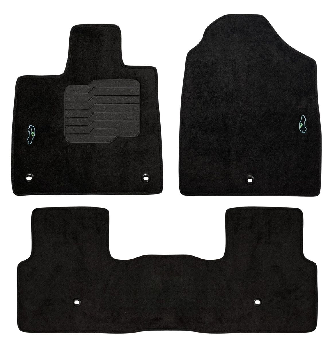 Carpet Floor Mats For 2023 and 2024 Honda Pilot with Safety Locks and ...