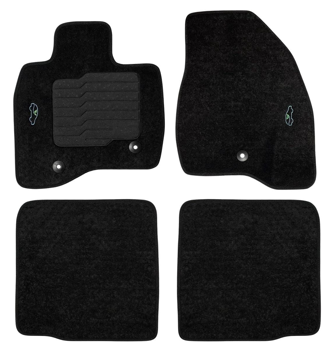 Carpet Floor Mats for 2015 to 2019 Ford Explorer with Driver Heel Pad ...