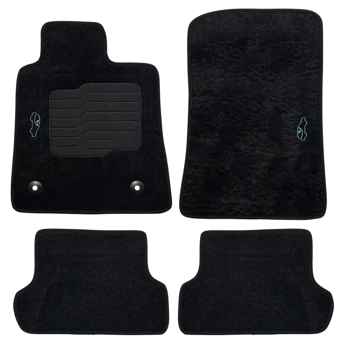Carpet Floor Mats for 2016 to 2025 Chevrolet Camaro with Driver Heel ...