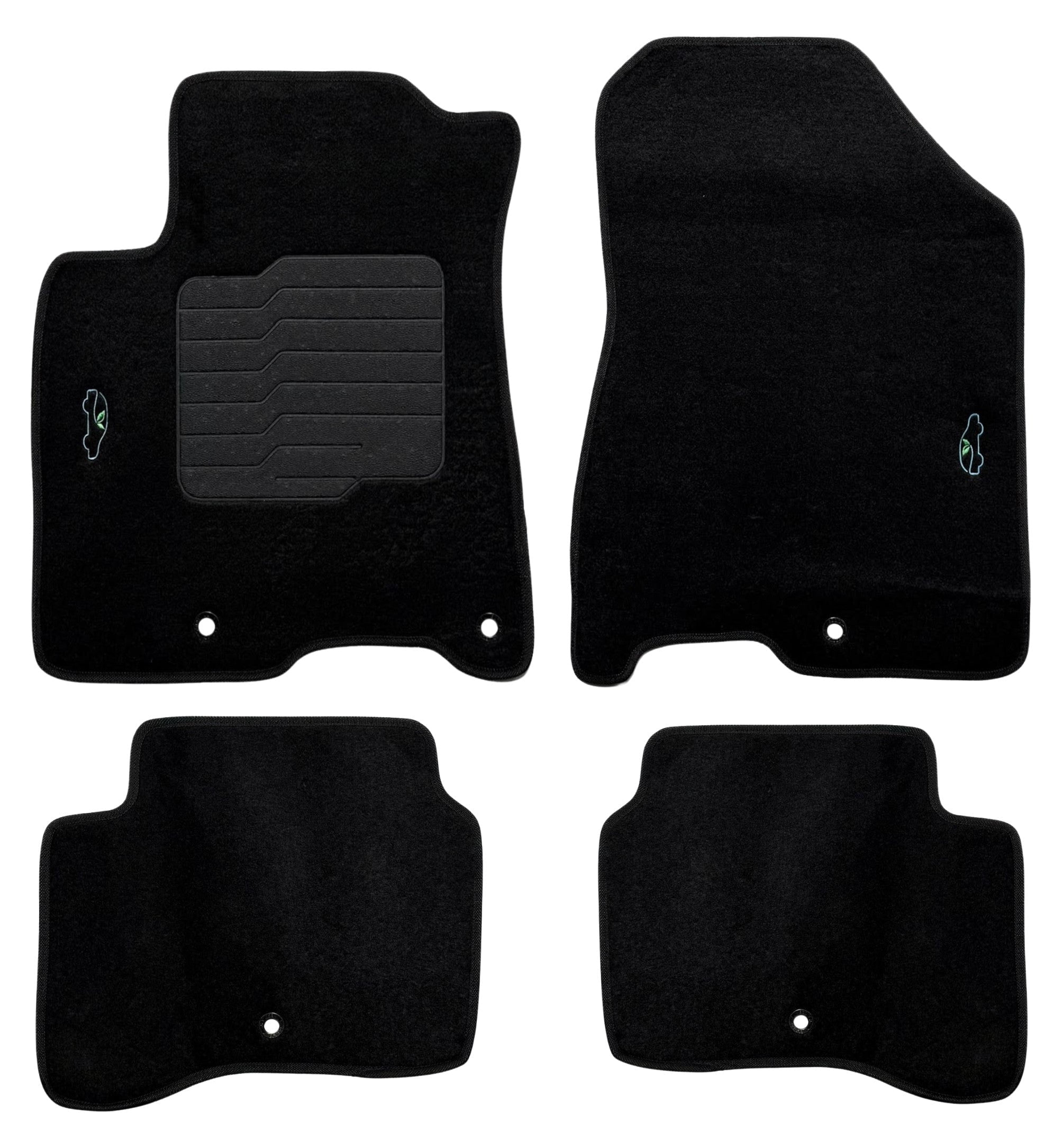 Carpet Floor Mats for 2017 to 2022 Kia Niro with Driver Heel Pad ...
