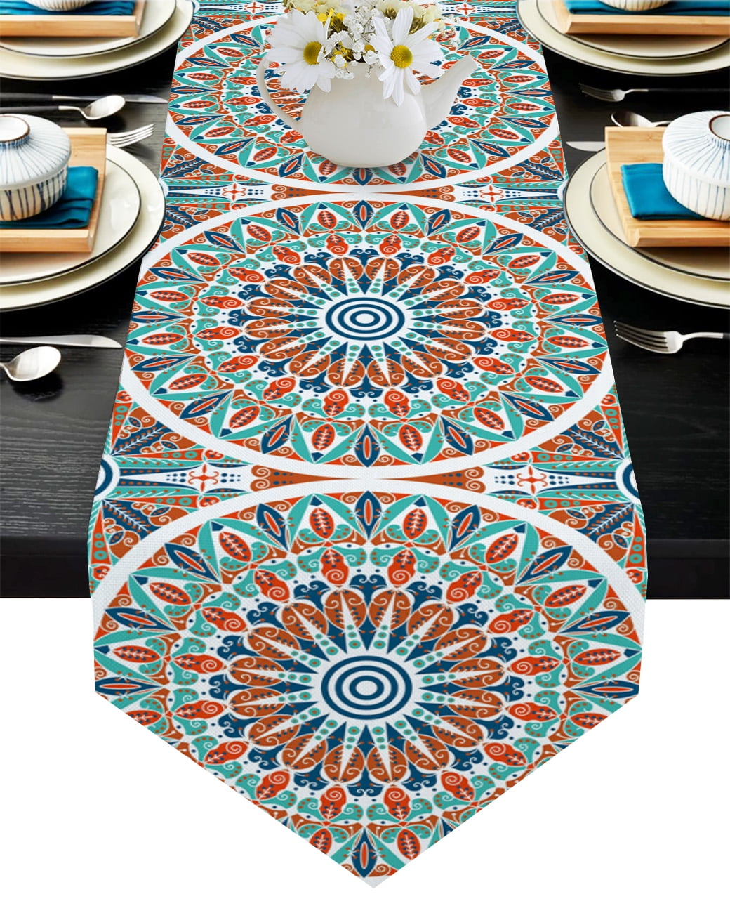 Carpet Flowers Texture Table Runner Home ration Dinner Tablecloth ...