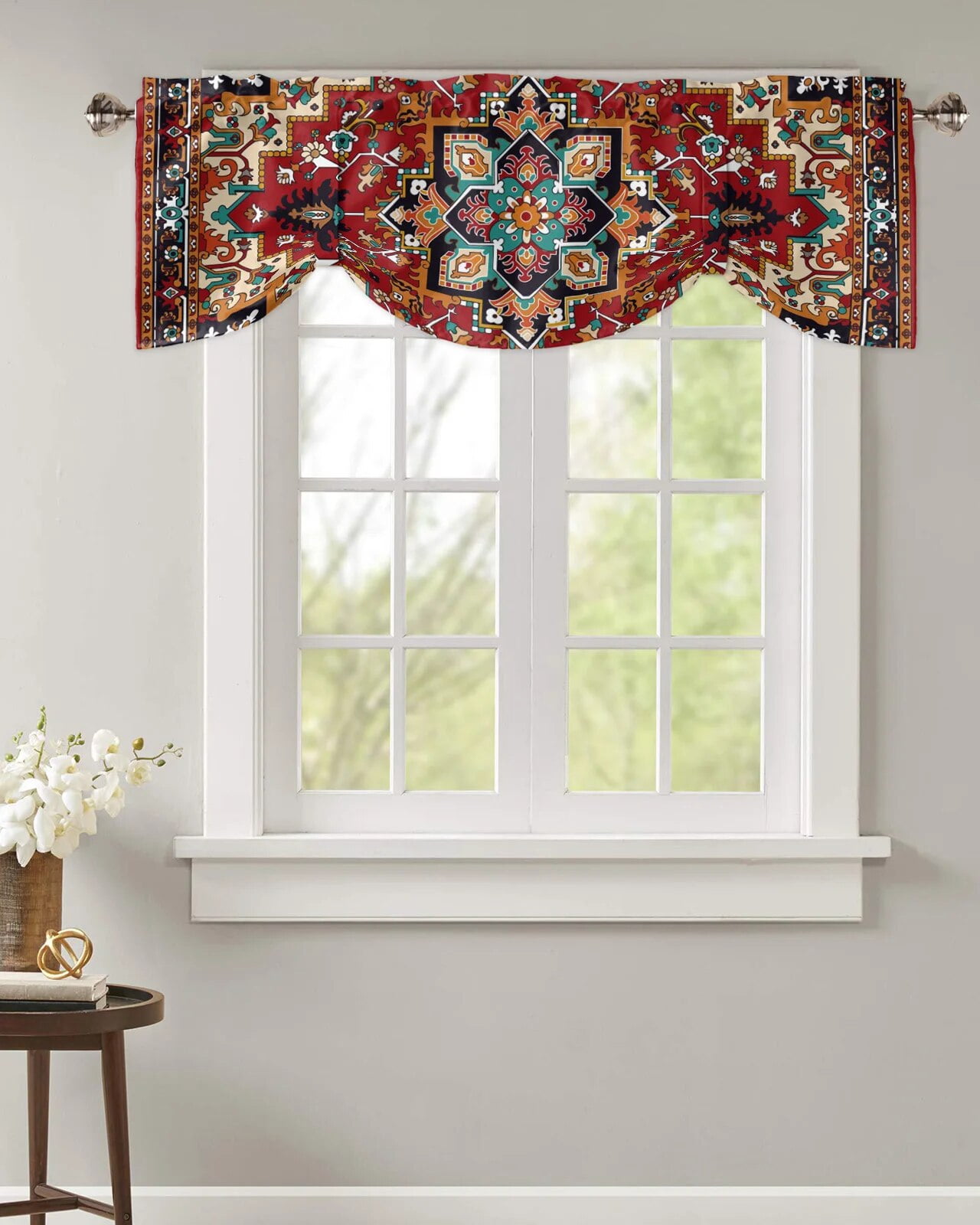 Carpet Flowers Texture Window Curtain Kitchen Cabinet Coffee Tie-Up ...