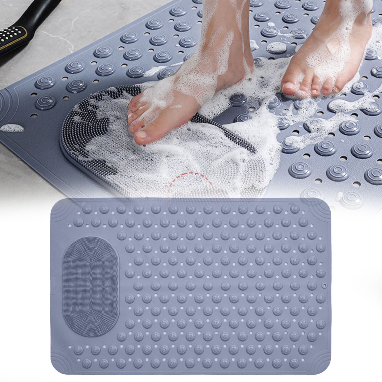 Carpet,Foot Scrubber Shower Mat With Pumice Feet Scrub Stone Bathtub ...