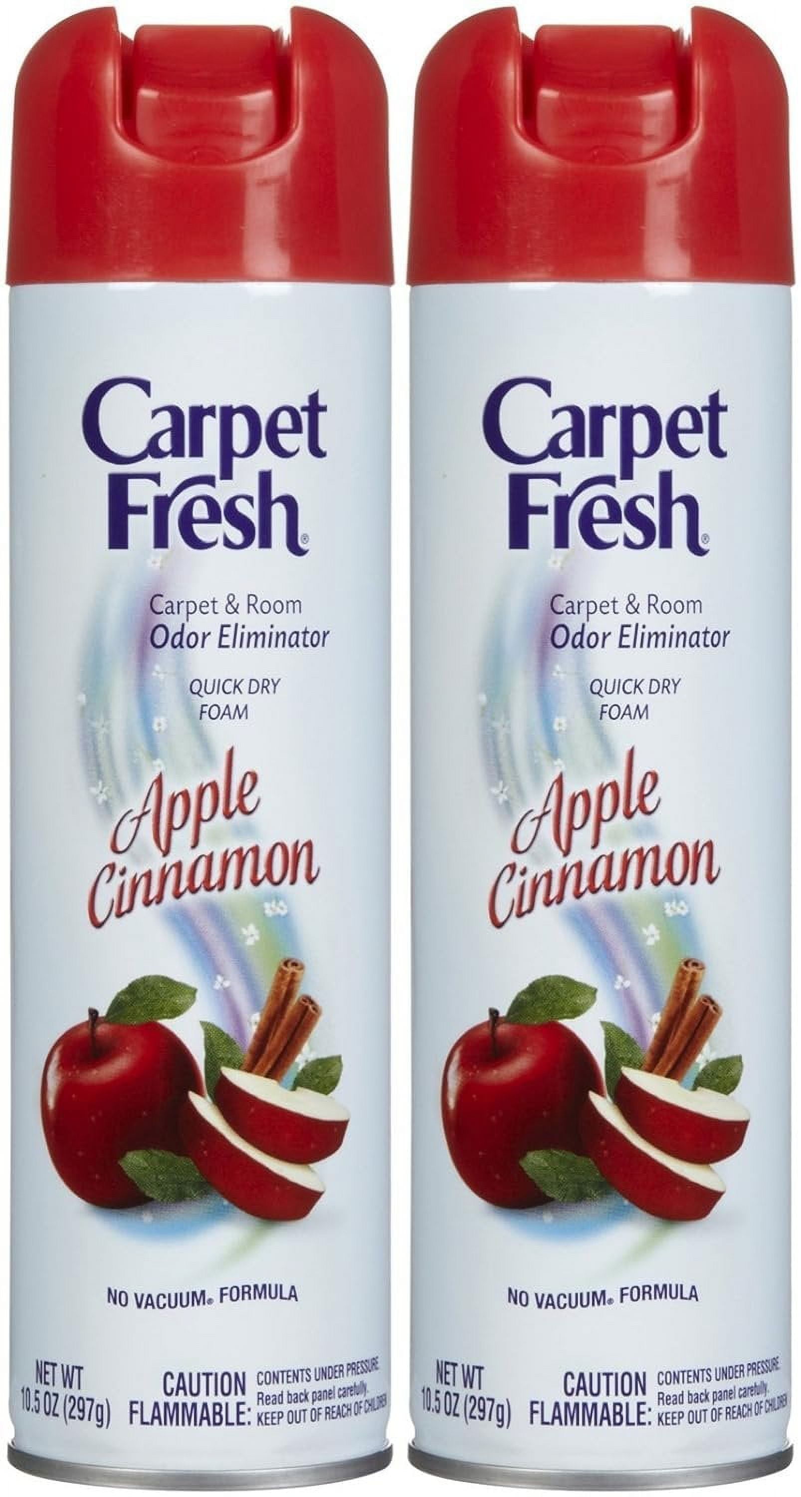 Carpet Fresh No-Vacuum Carpet Cleaner Aerosol, Apple Cinnamon, 10.5 ...