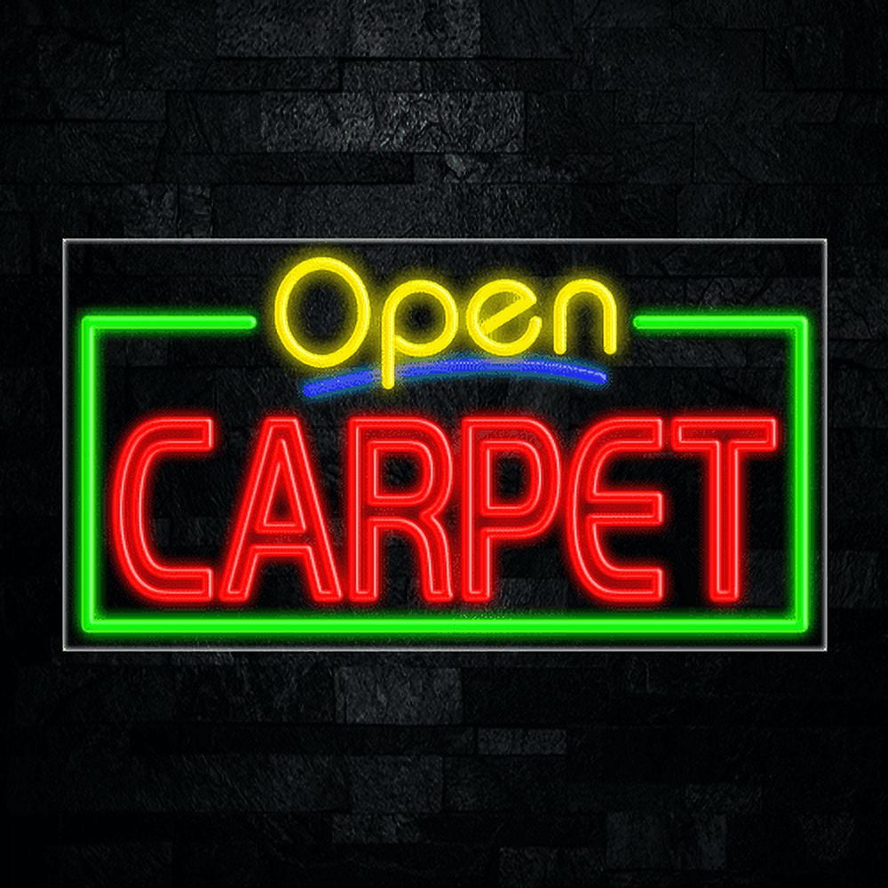 Carpet LED Neon Sign 33"L x 18"H #35481 - Walmart.com