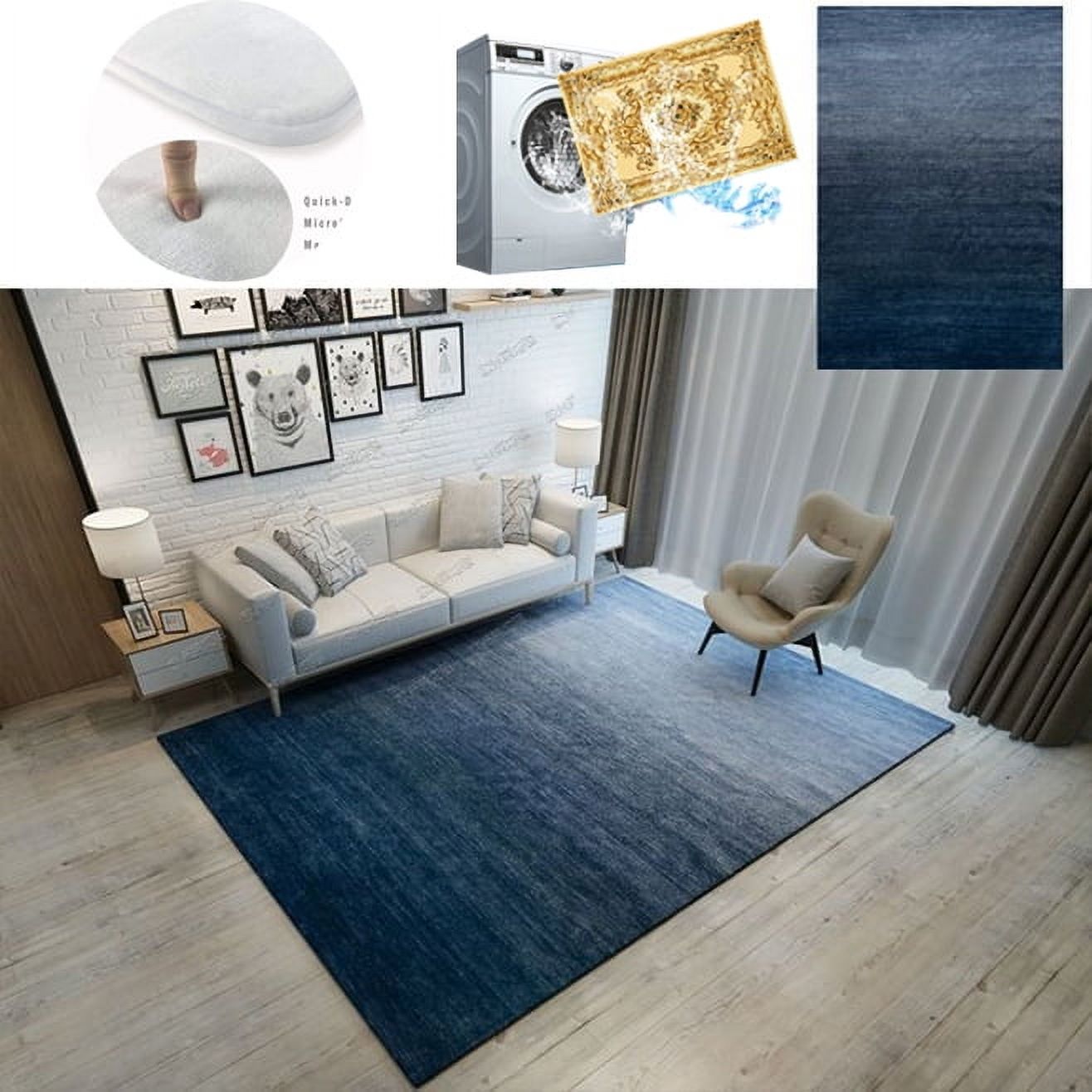 Carpet Living Room Mat Tea Table Bedroom Bedside Ins Style ration Rug ...