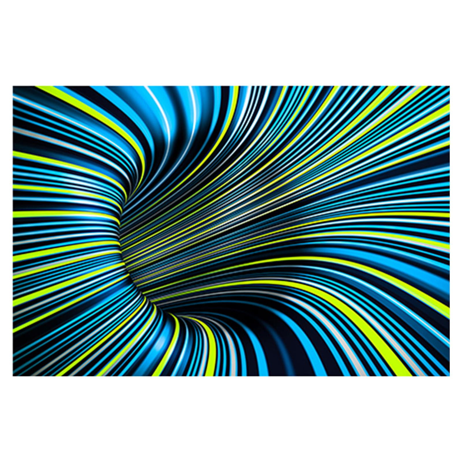 Carpet Living Room Sofa Carpet 3D Optical Illusion Rug Colorful Vortex ...