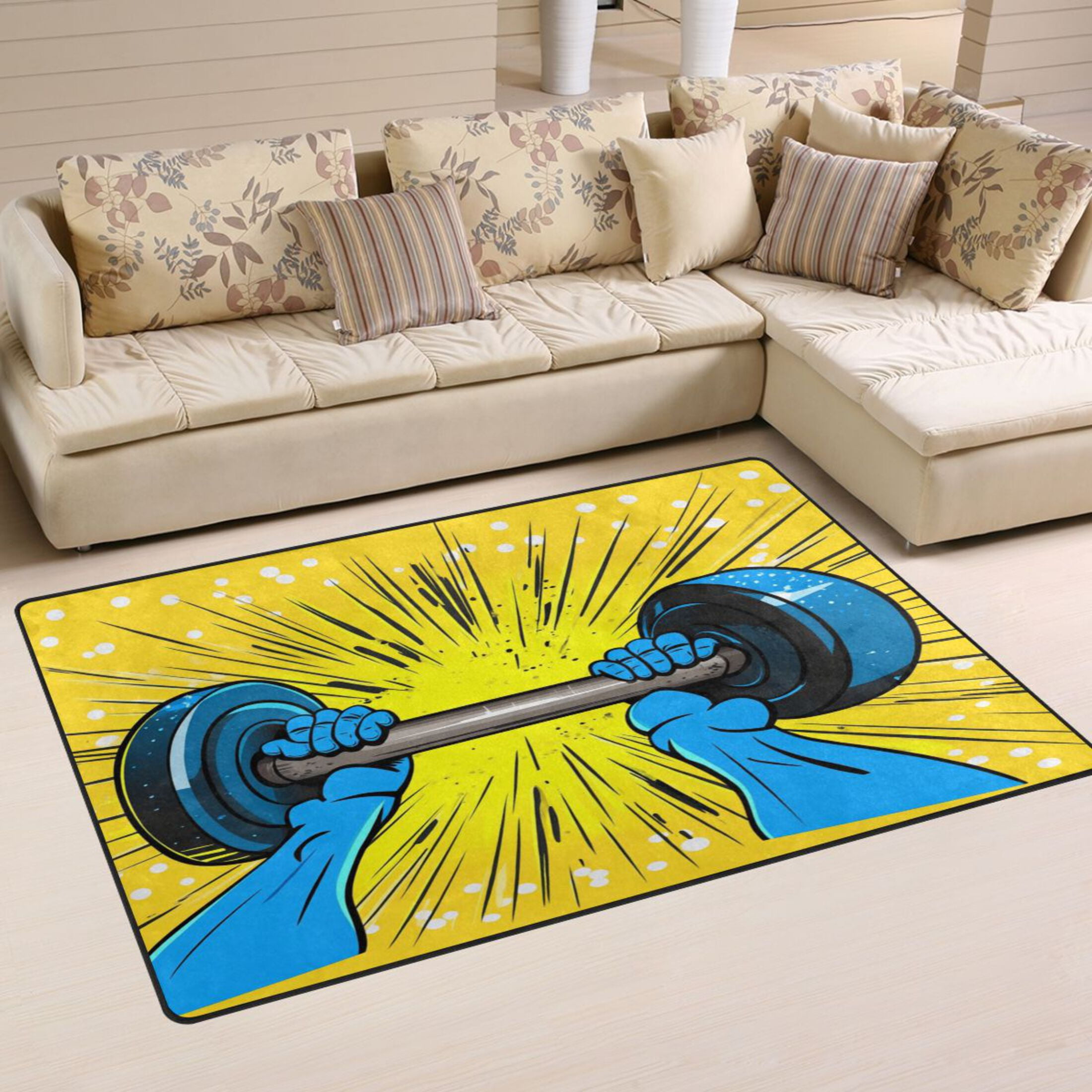 Carpet Mat with Memory Foam Ultra-Soft and Non-Slip Area Rug 60"x39 ...