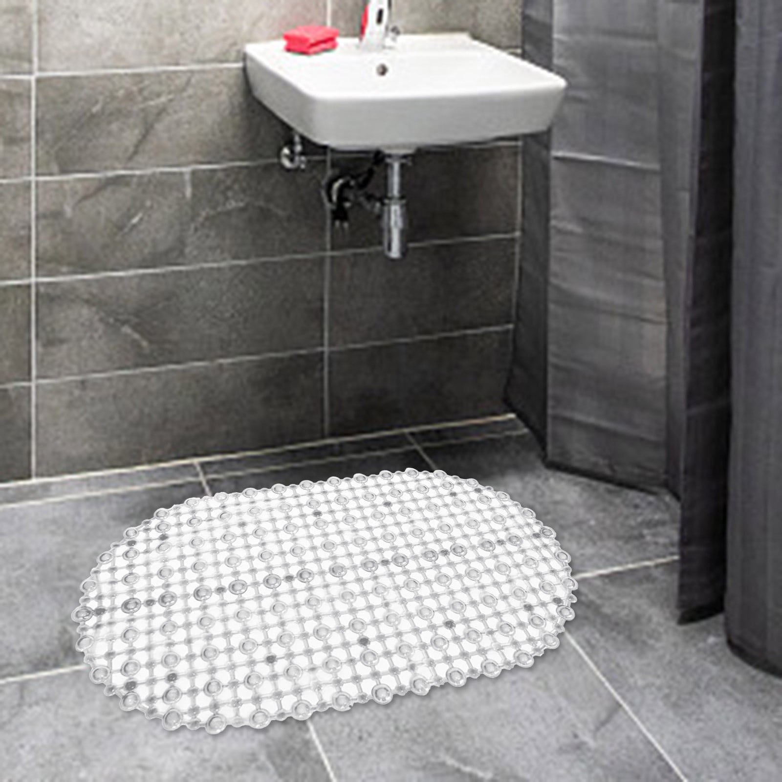 Carpet Polyester Carpet Decodean New Bathroom Tub Non Slip Bath Floor ...