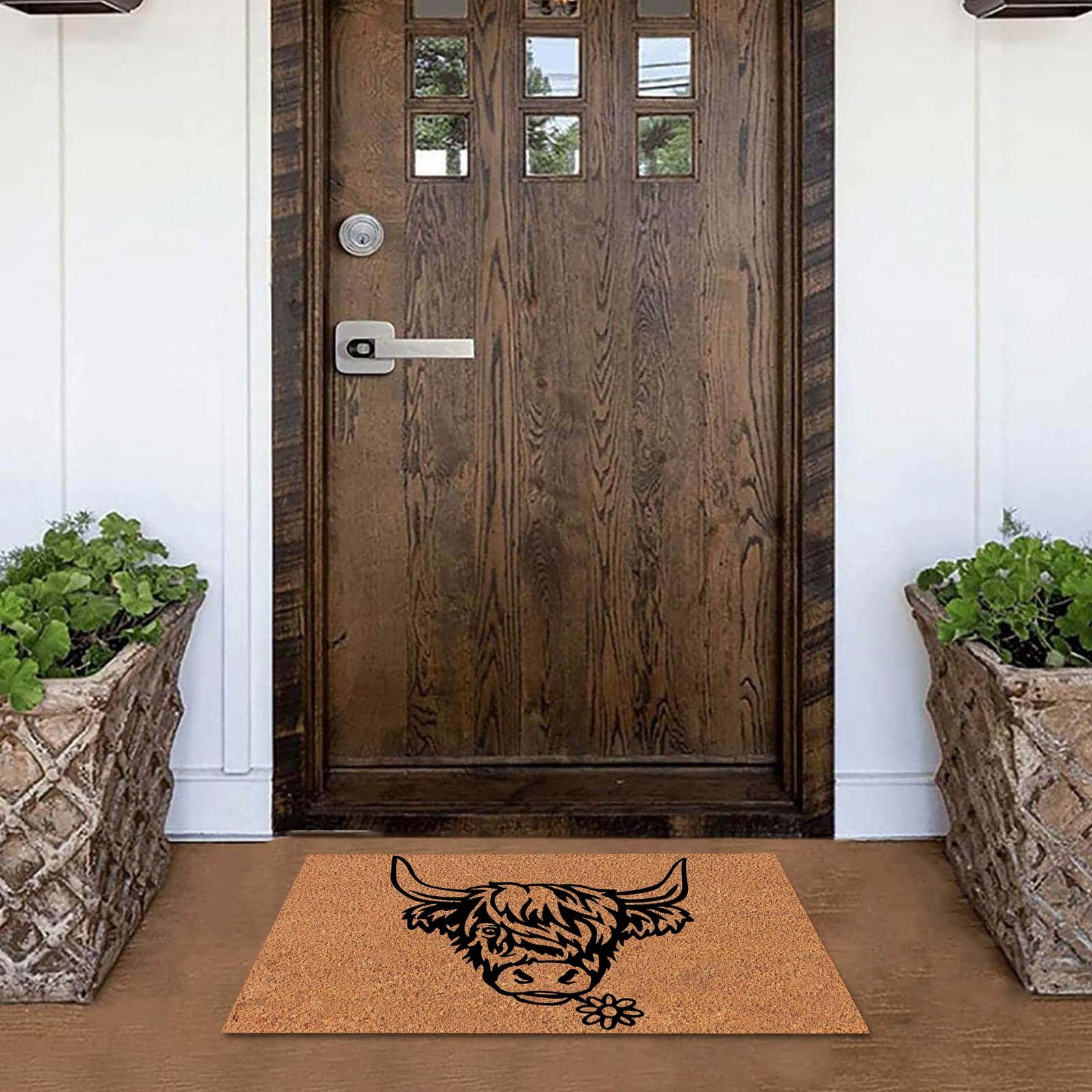 Carpet Polyester Carpet Cow'S Shaggy Doormat Themed Doormat Entrance ...