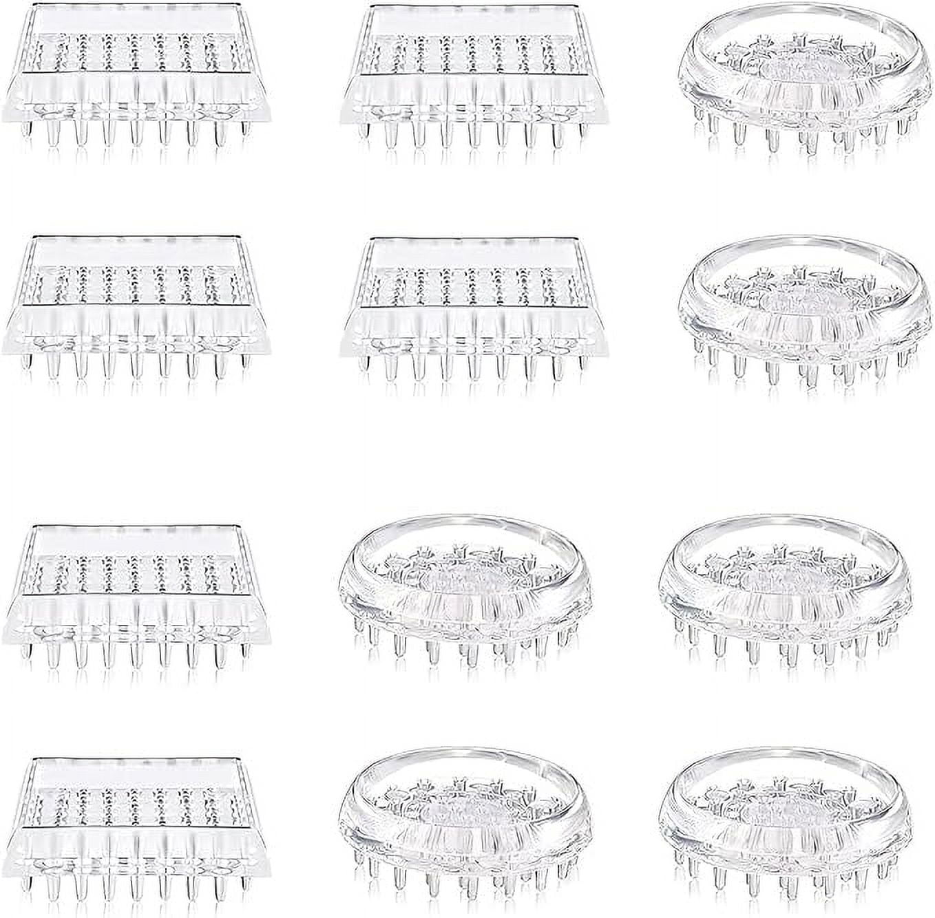 Carpet Protectors Spiked Caster Cups, Transparent Plastic Caster Cups ...