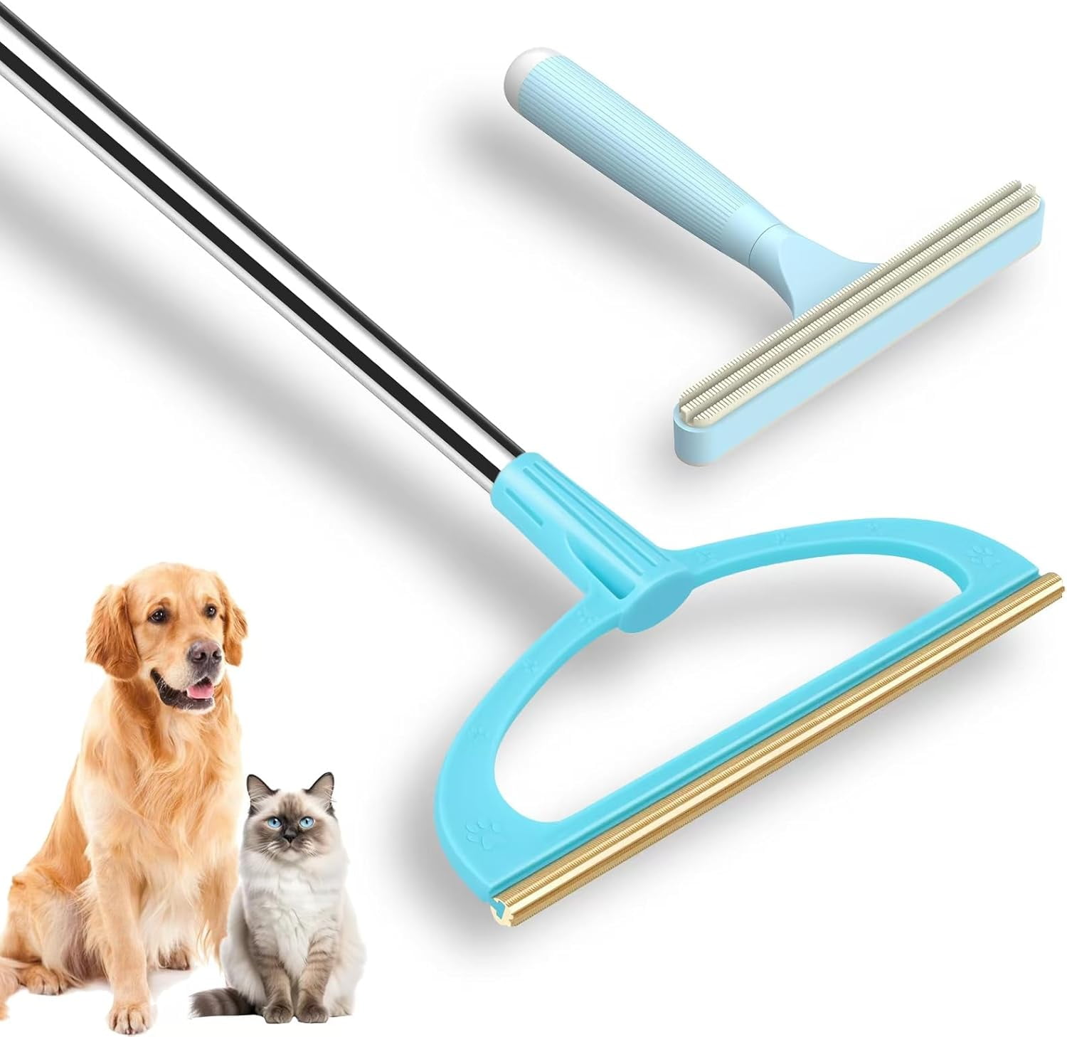 Carpet Rake for Pet Hair Removal, Reusable Pet Hair Removal Tool 56 ...