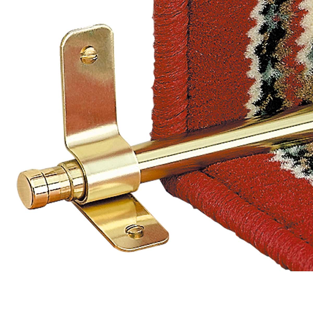 Carpet Rod Finials Barrel Pair Solid Brass 1/2" | Renovator's Supply ...