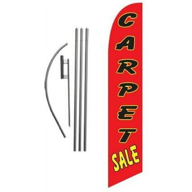 Carpet Sale Advertising Feather Banner Swooper Flag Set with 15 Foot ...