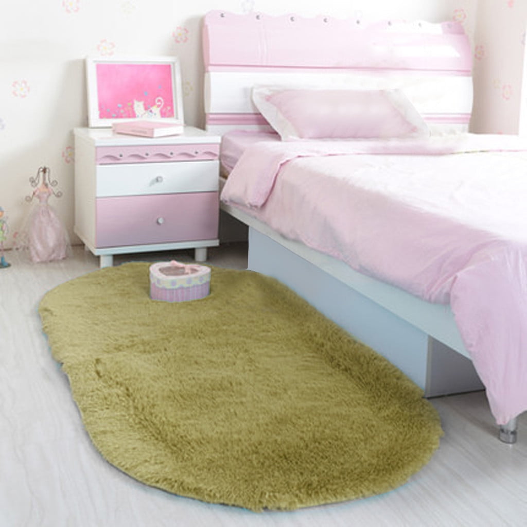Carpet Soft Oval Memory Foam Bath Bathroom Bedroom Floor Shower Mat Rug ...