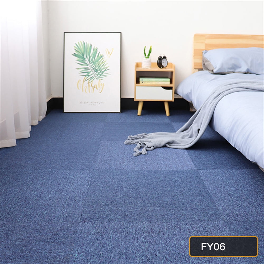 Carpet Squares,Commercial Carpet Tiles,Non Adhesive Padded, Non-Slip ...