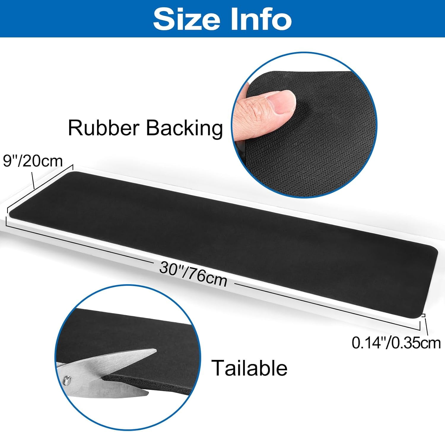 Carpet Stair Treads Non Slip for Wooden Stairs, Rubber Backed Indoor ...