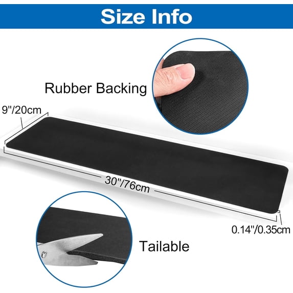 Carpet Stair Treads Non Slip for Wooden Stairs, Rubber Backed Indoor ...