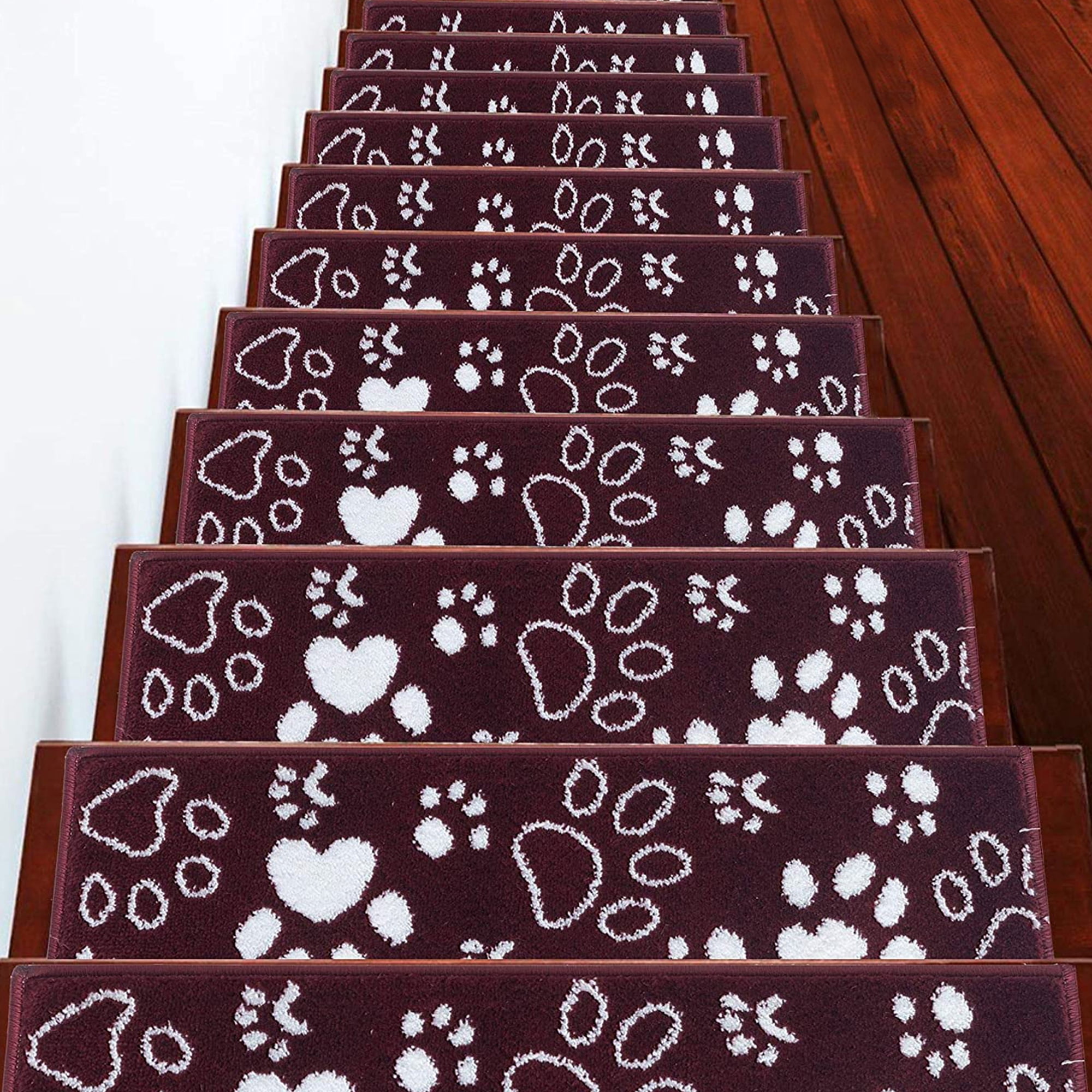 Carpet Stair Treads for Wooden Steps - Indoor Staircase Step Treads ...