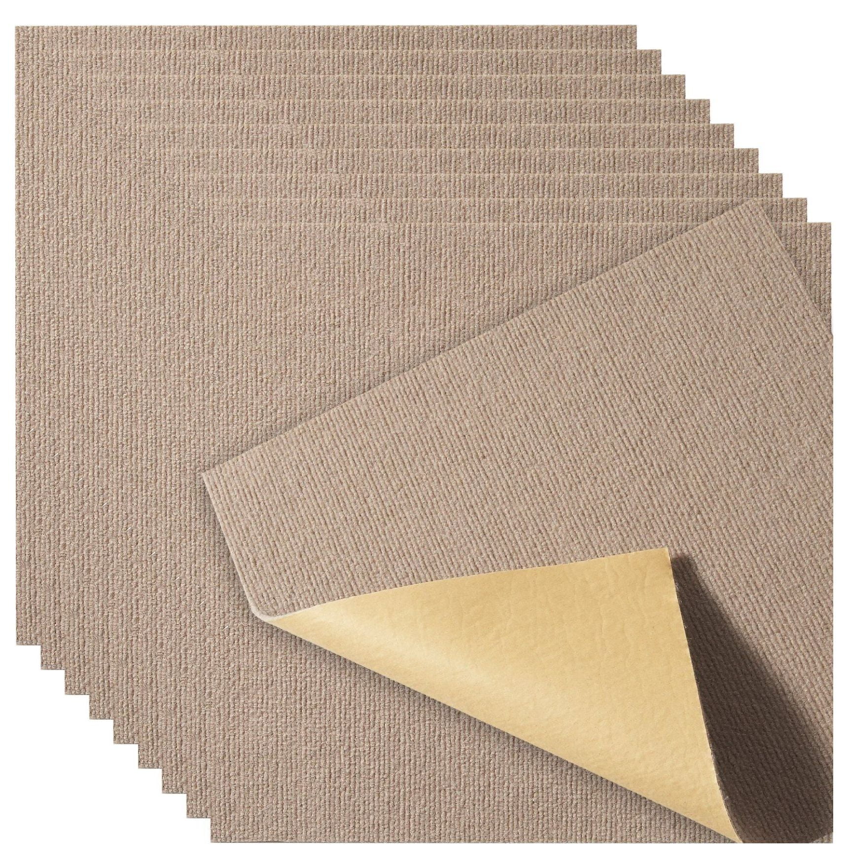 Carpet Tiles Peel and Stick, 18' x 18' Squares Self Adhesive Carpet ...