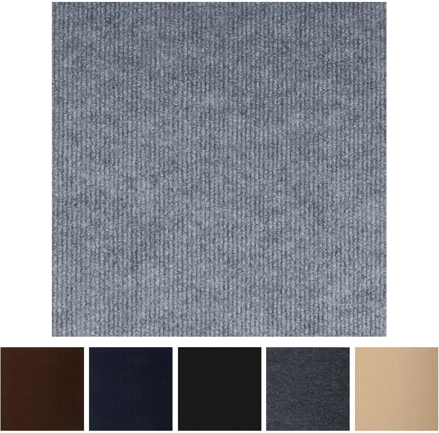 Carpet Tiles Peel and Stick, Self Adhesive Carpet Floor Tile 10 Tiles ...