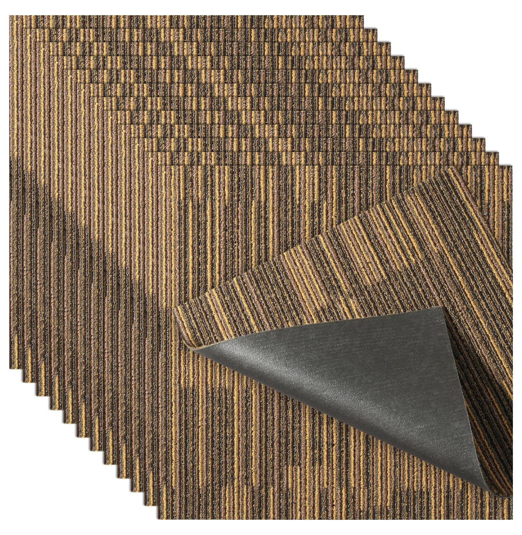 Carpet Tiles Reusable 20x20, Padded Carpet Squares for Bedroom Living ...