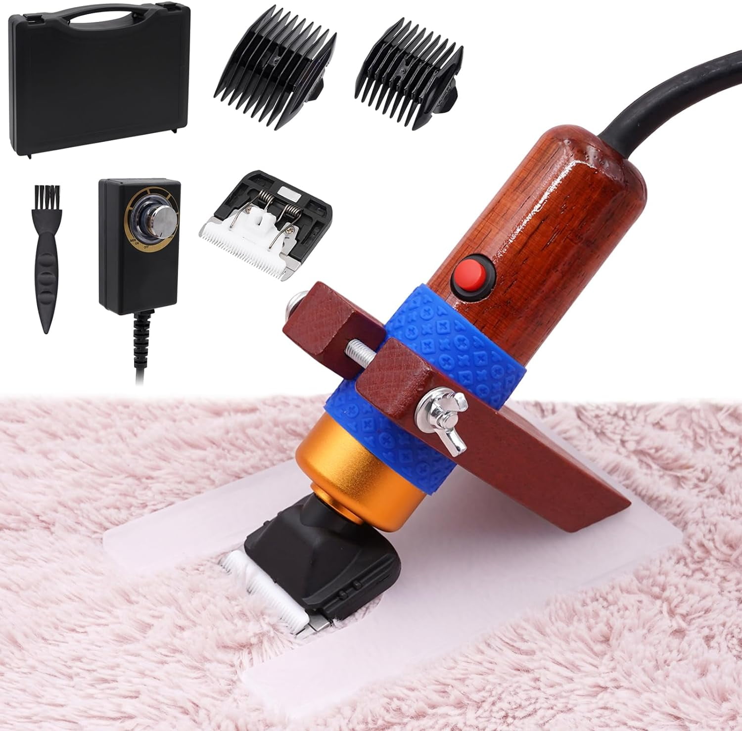 Carpet Trimmer with Shearing Guide, Rug Tufting Carver Clippers ...