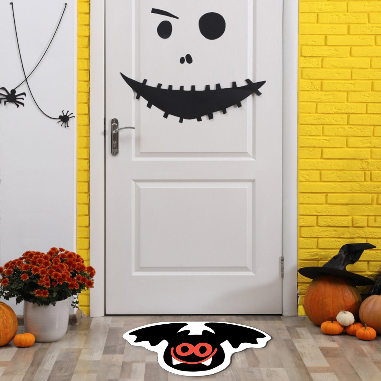 Carpet,Unwelcome Bat Door Mat Gothic Rug Halloween Funny Pattern ...