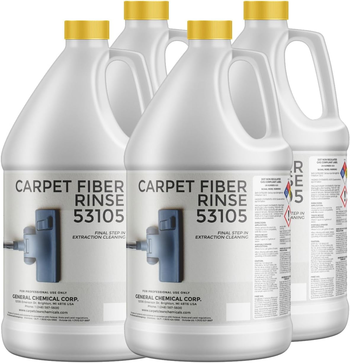 CarpetGeneral- Carpet Fiber Rinse & Odor Neutralizer Solution 53105 ...