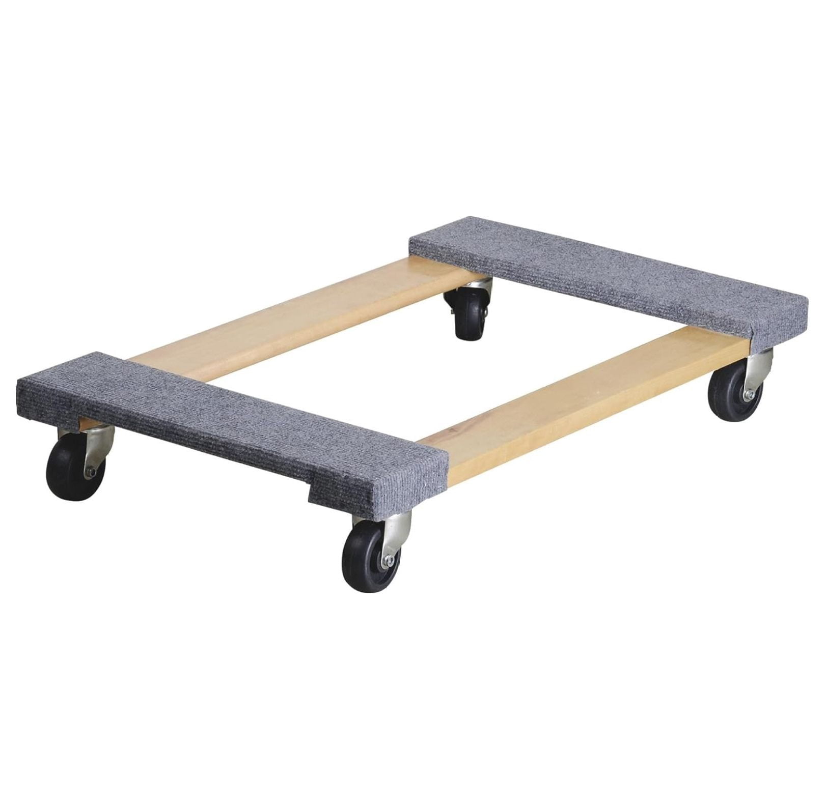 Carpeted Mover's Dolly Furniture Cart Hardwood Wheeled Moving Dolly ...