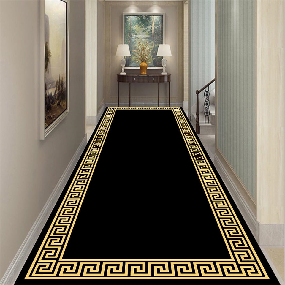 Carpets For Corridor Black White Yellow Luxury Long Runner Hallway Rug ...