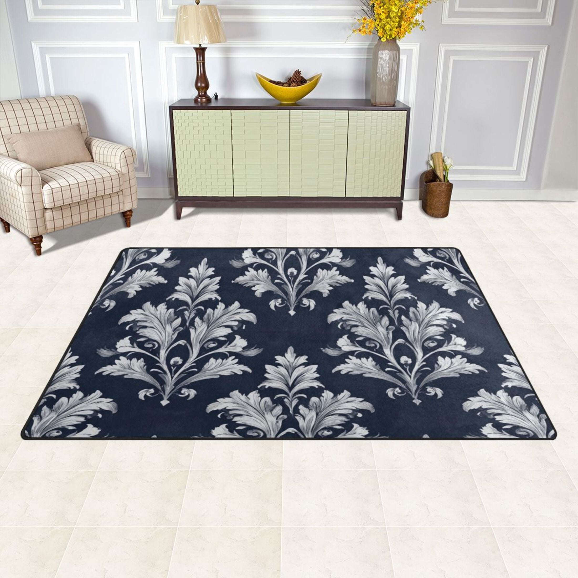 Carpets For Living Room Bedroom Ultra Soft Comfy Thickened Memory-Foam ...