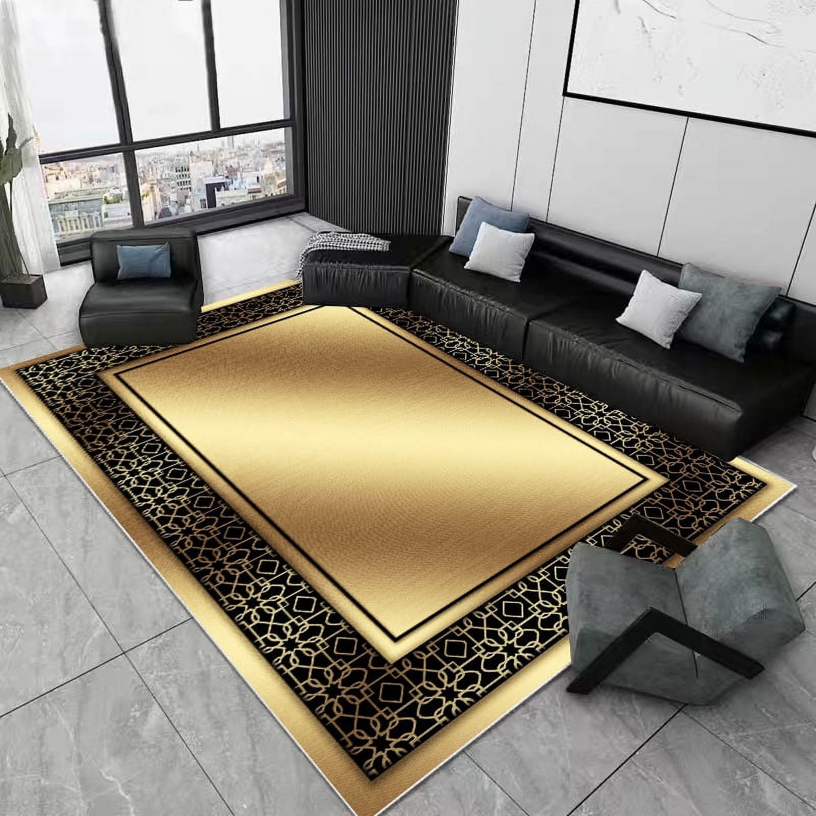 Carpets Living Room Modern ration Thick Short Plush Area Rug Non-slip ...