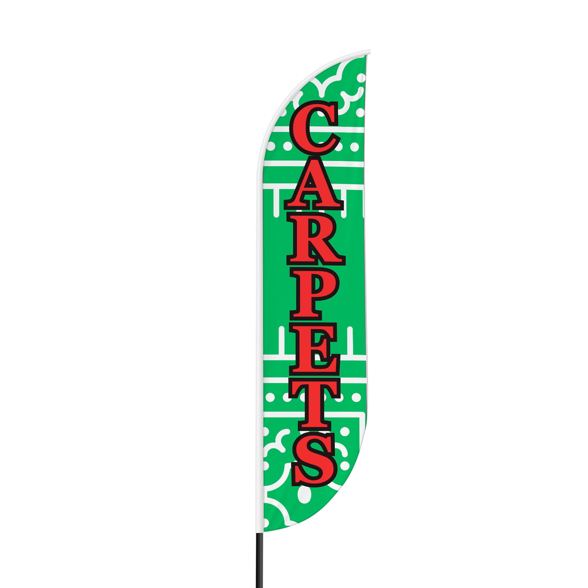 Carpets Sign feather flag for Outdoor by Mavis Printing | 11.5 FEET ...