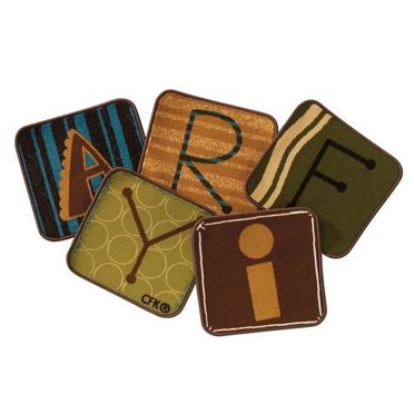 Carpets For Kids 920 Shape/Number Squares - Set of 20 - Walmart.com