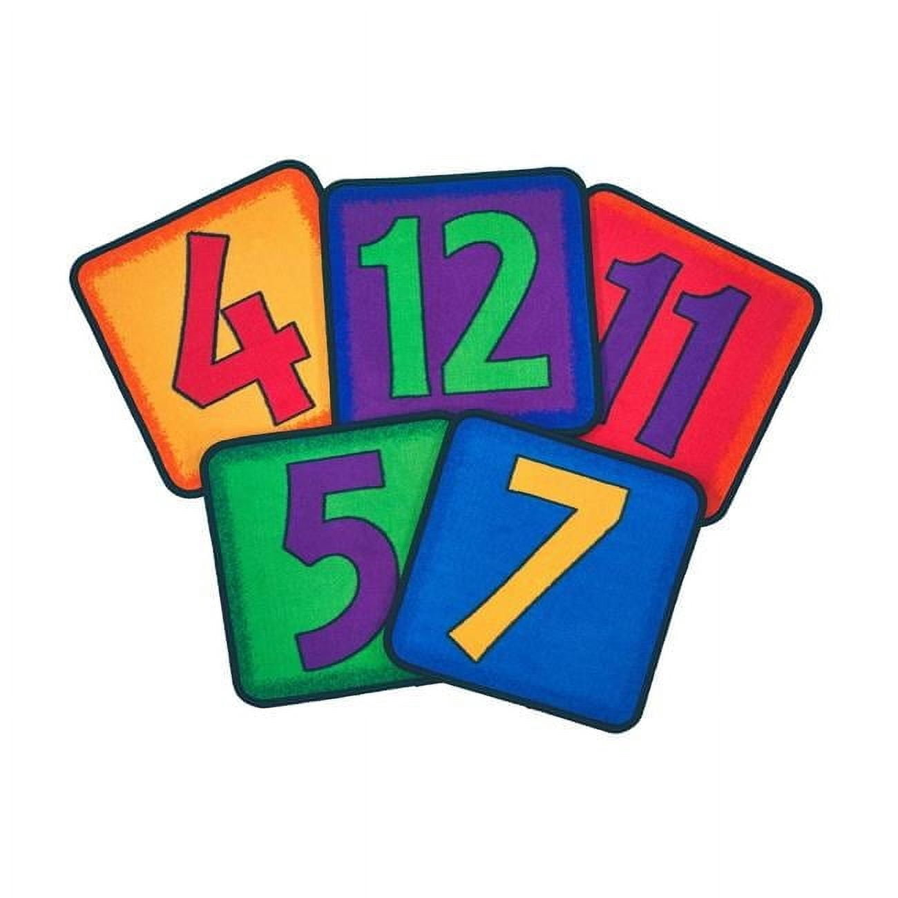 Carpets for Kids 16 in. Simple Numbers Seating Kit - Set of 12 ...